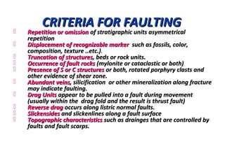 Fault their geometry and classification | PPT