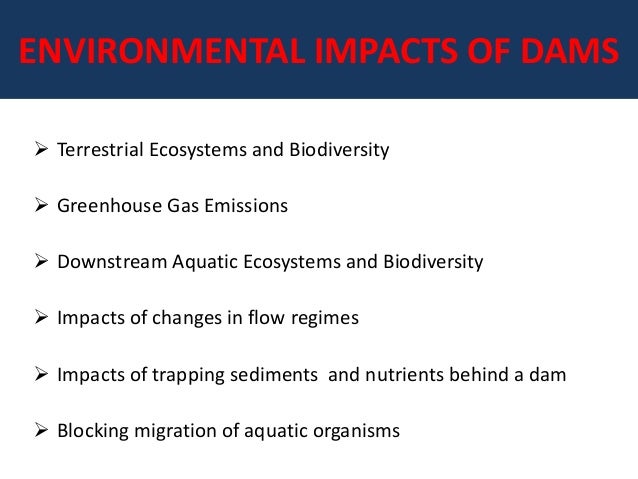 DAMS AND THIER ENVIRONMENTAL IMPACTS