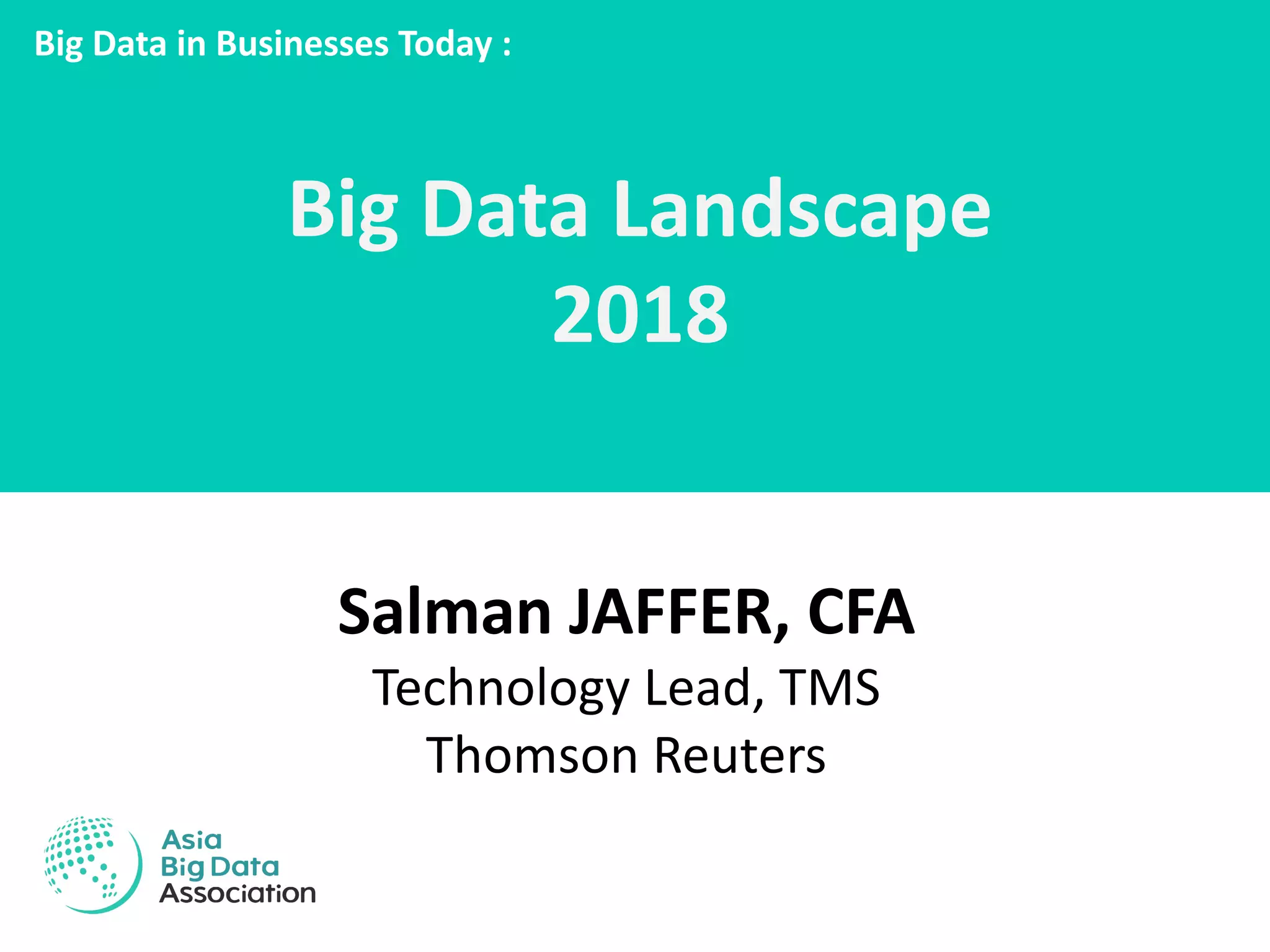 Big Data Landscape 2018 | PPT