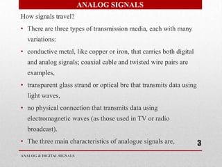Analog and Digital Signals | PPTX
