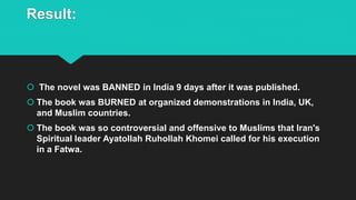 Salman rRushdie and his writing skills paper no 11 | PPTX