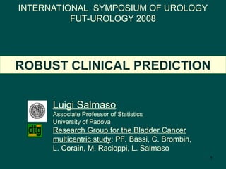 ROBUST CLINICAL PREDICTION - UROLOGY part 1 | PPT