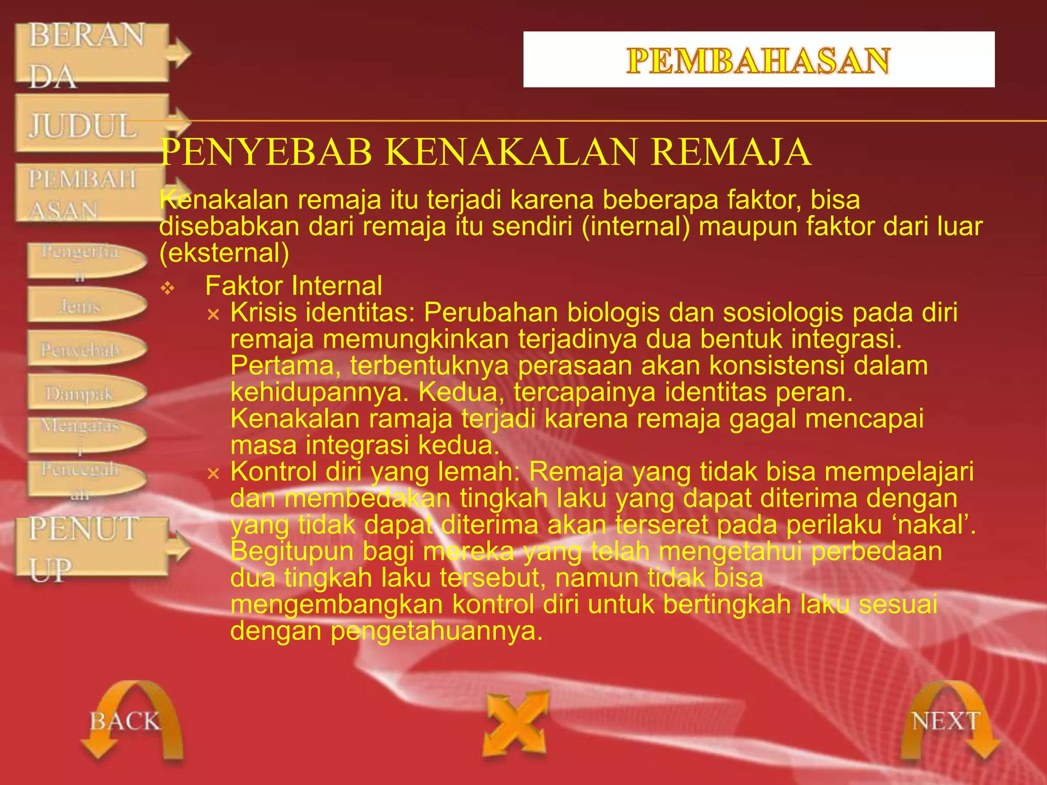 Presentasi Kenakalan Remaja | PPTX