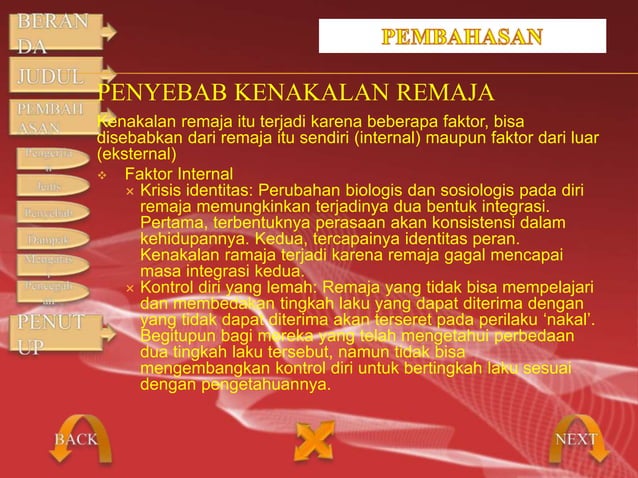 Presentasi Kenakalan Remaja | PPTX