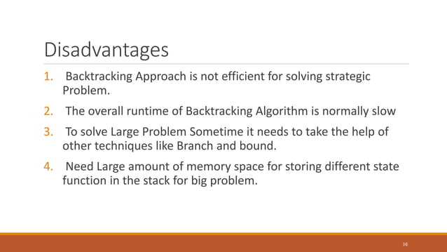 Backtracking Algorithm.ppt | Computing | Technology & Computing
