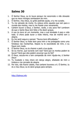 Salmo 30 | PDF