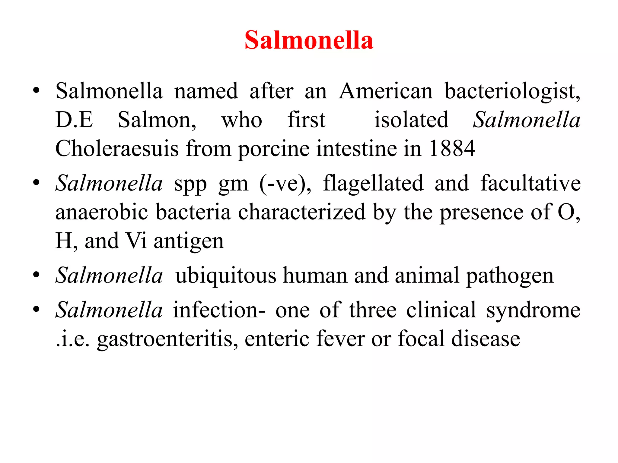 Salmonella presentation | PPTX