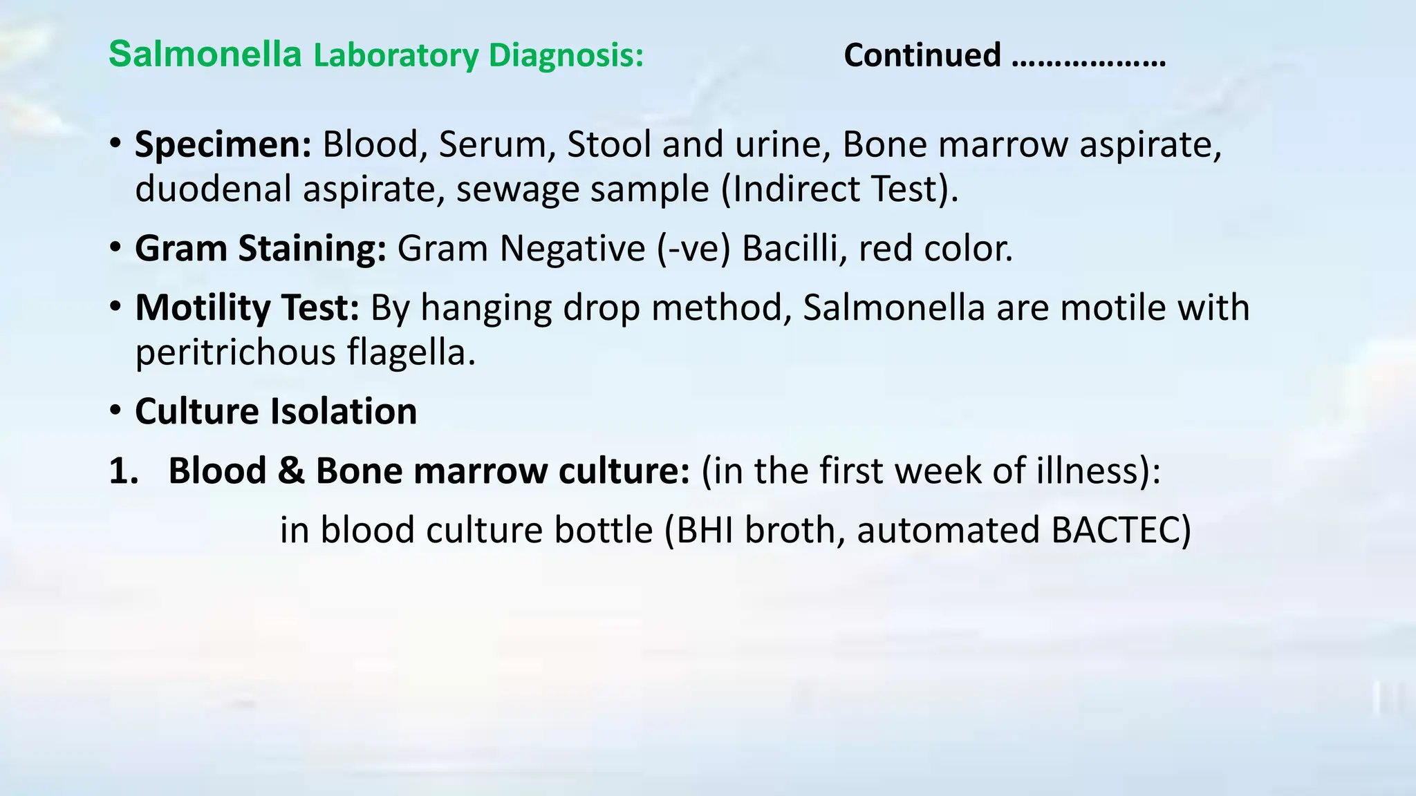 Microbiology- Bacteriology - Salmonella, Shigella & Proteus | PPTX