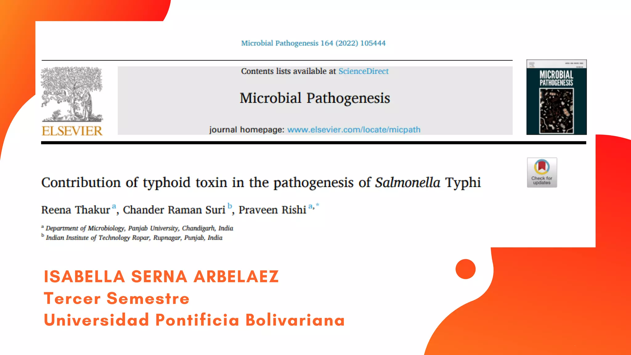 Contribution of typhoid toxin in the pathogenesis of Salmonella Typhi ...