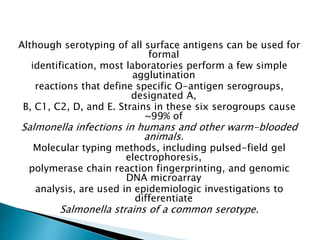 Salmonellosis | PPTX