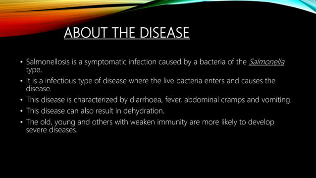 Salmonellosis | PPT