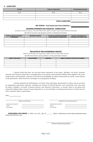 Saln form 2015 legal | DOC | Marriage and Civil Unions | Family and ...