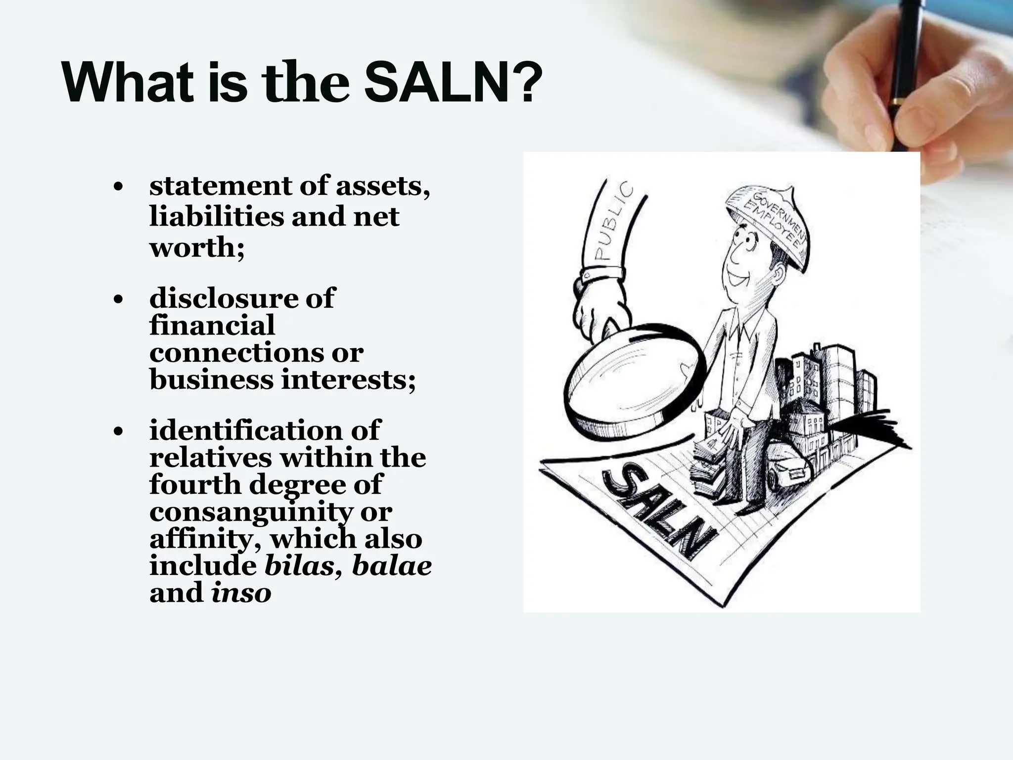 Statement of Assets, liabilities and net worth | PPTX