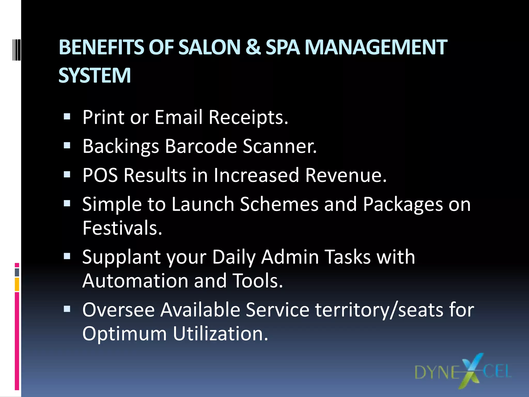 Salon and SPA Management System | PPTX