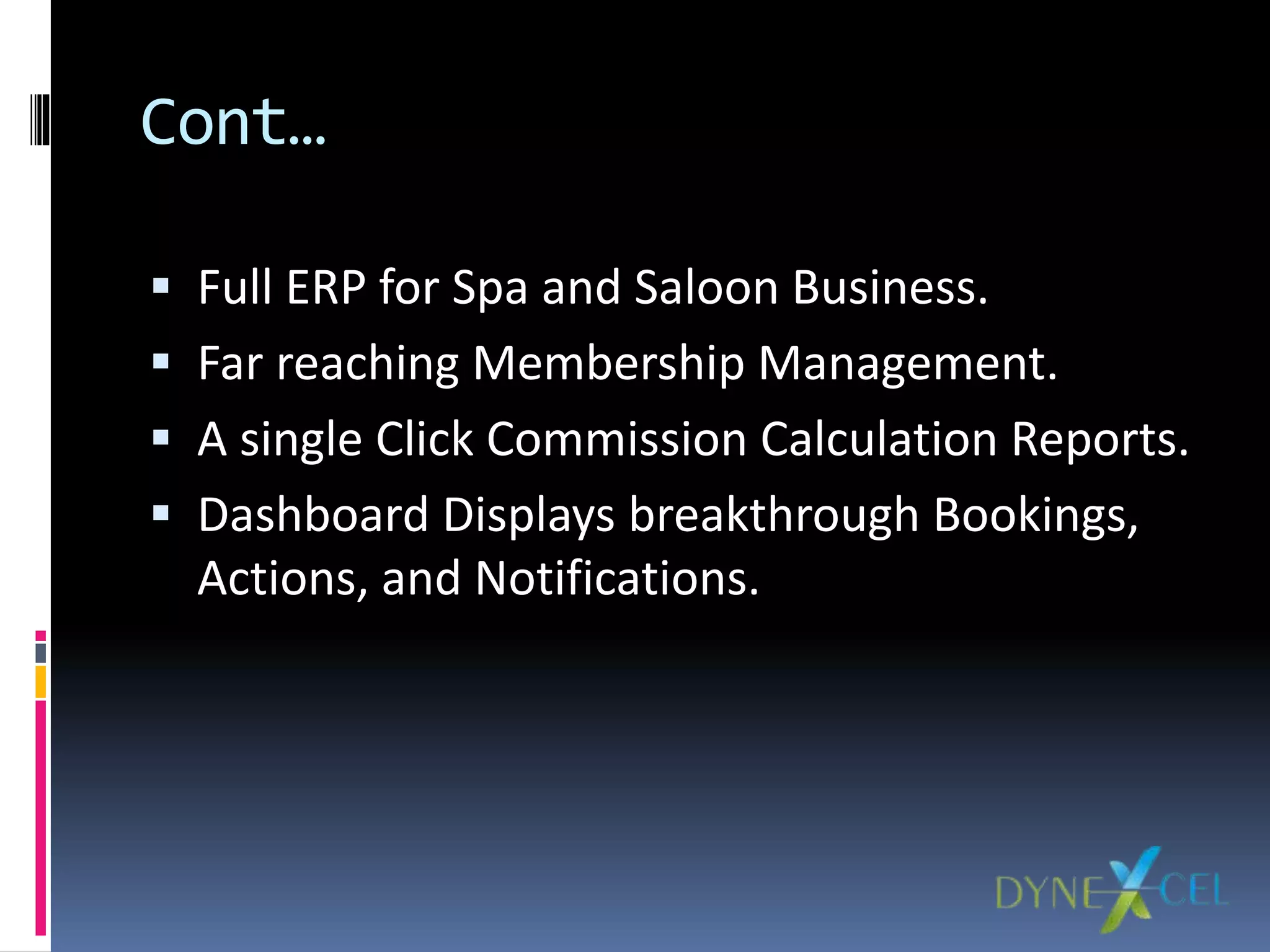 Salon and SPA Management System | PPTX