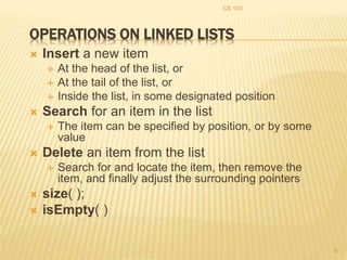 Linked Lists Saloni | PPT