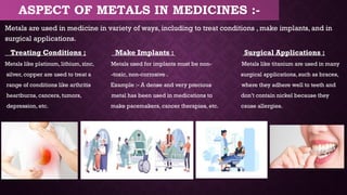 Metals present in medicine - helpful or harmful for human body | PPT
