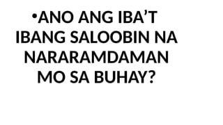 MGA SALOOBING NANGIBABAW SA AKDANG IBONG ADARNA | PPTX