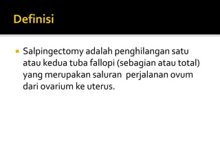 Salpingectomy | PPT