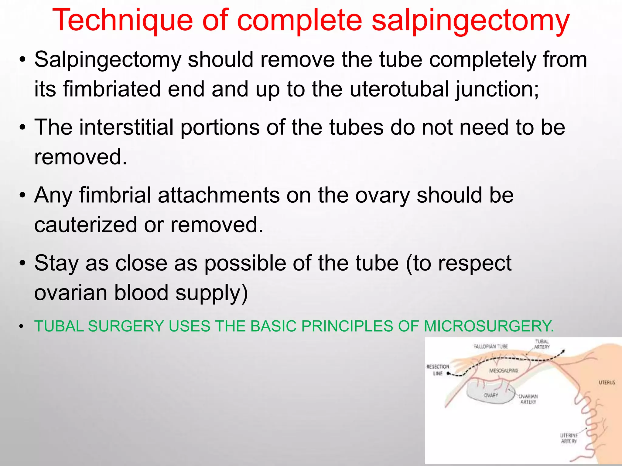 Salpingectomy for ovarian risk reduction | PPTX