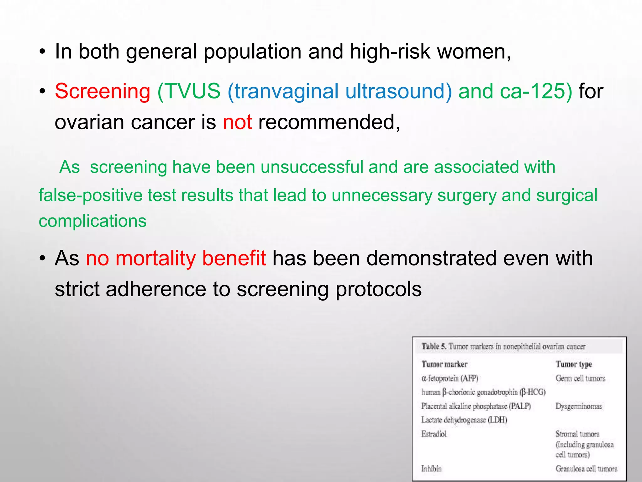 Salpingectomy for ovarian risk reduction | PPTX