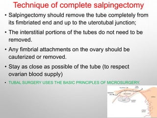 Salpingectomy for ovarian risk reduction | PPTX