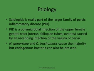 Salpingitis and related diseases | PPT