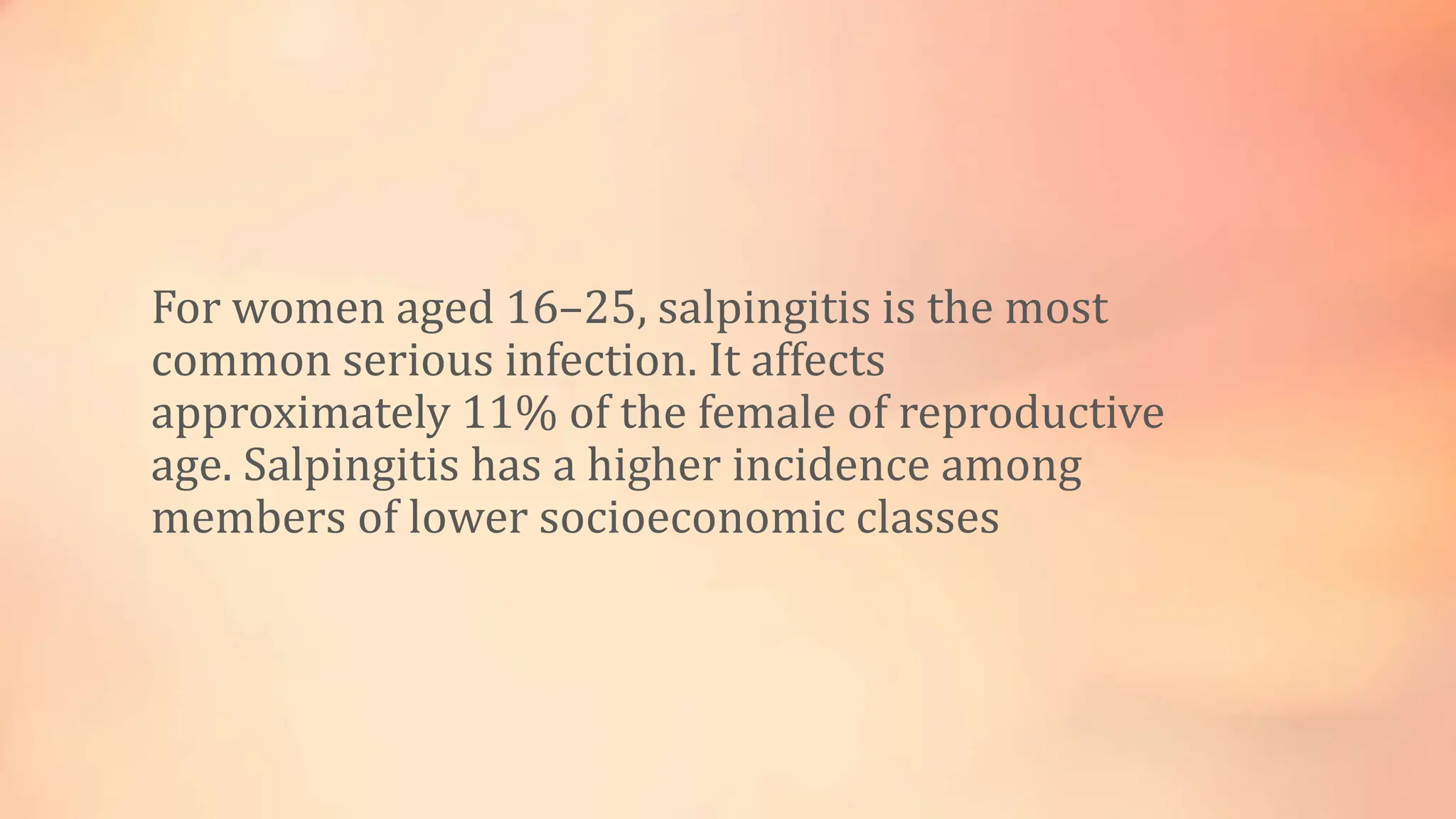 SALPINGITIS ppt.pptx for nursing students | PPTX