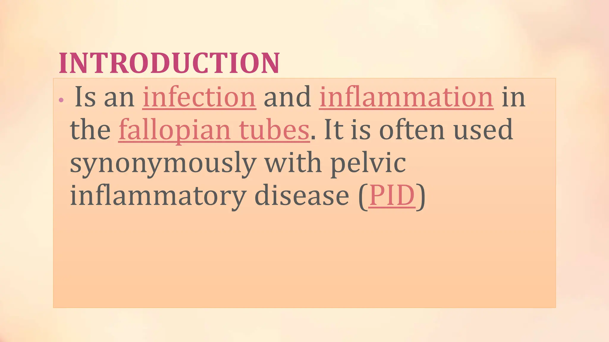 SALPINGITIS ppt.pptx for nursing students | PPTX