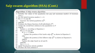 Salp swarm algorithm | PPTX