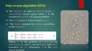 Salp swarm algorithm | PPTX