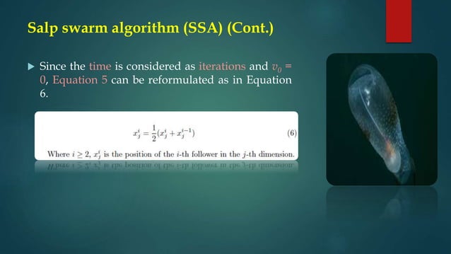 Salp swarm algorithm | PPTX