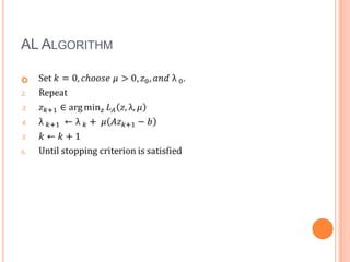 Split Augmented Lagrangian Shrinkage Algorithm | PPTX