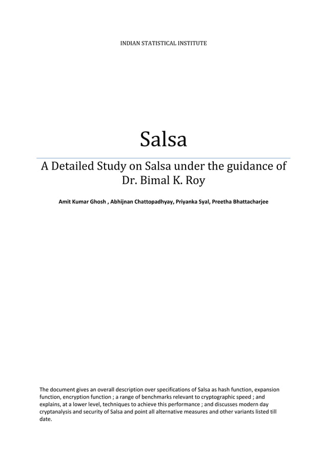 Salsa20 | PDF | Programming Languages | Computing