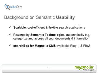Supercharge Magnolia CMS with Semantic Technology by salsaDev | PPT | Computing | Technology ...