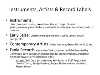 Salsa Music Presentation | PPTX