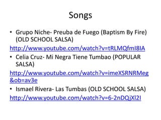 Salsa Music Presentation | PPTX
