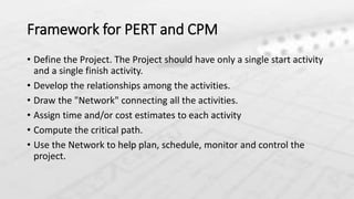 PERT AND CPM PROJECT MANAGEMENT | PDF
