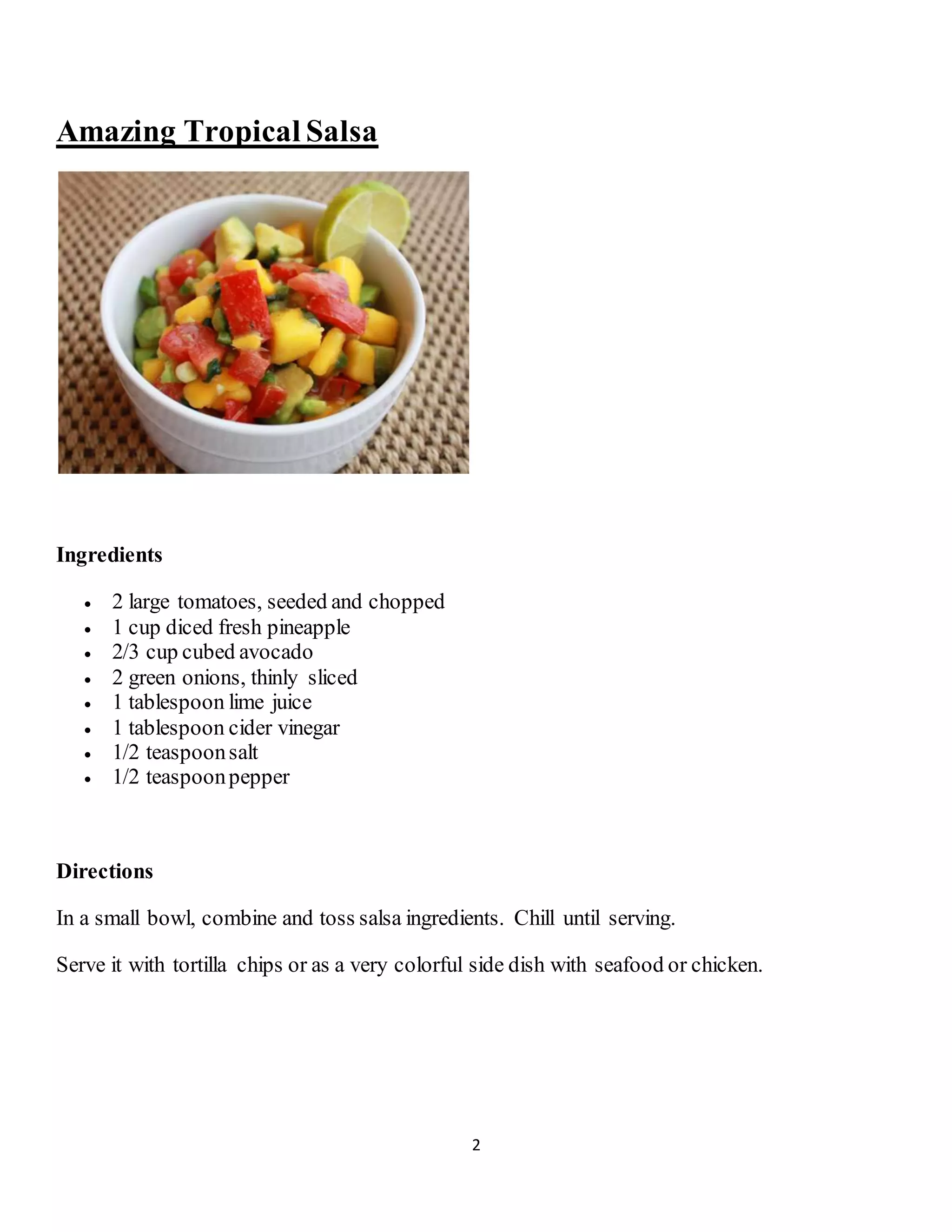 Salsas and salads | PDF