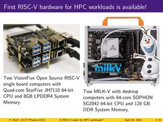 Is RISC-V ready for HPC workload? Maybe? | PDF