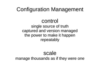 Configuration Management and Salt | PPT