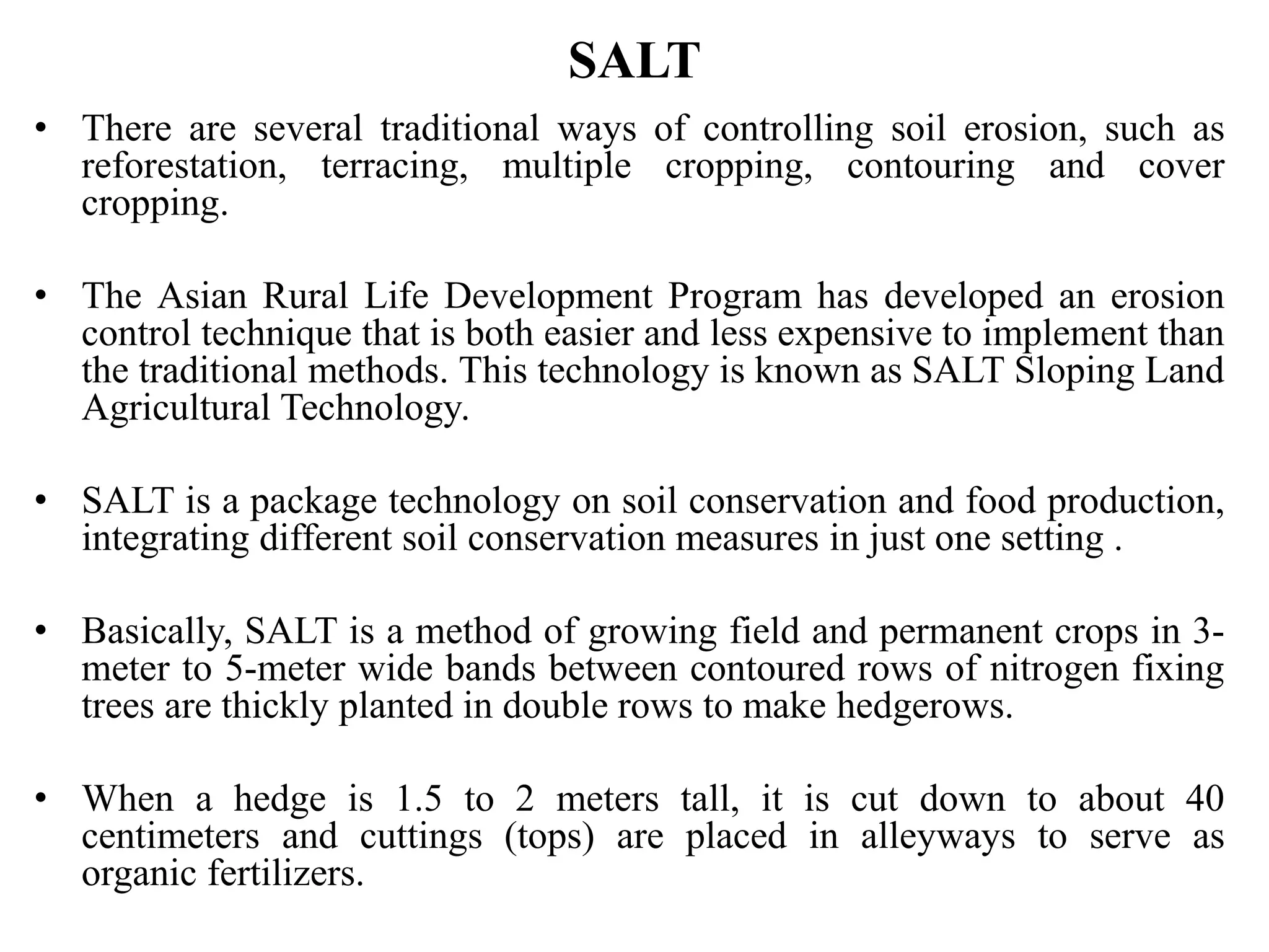 Sloping agriculture land technology | PPTX