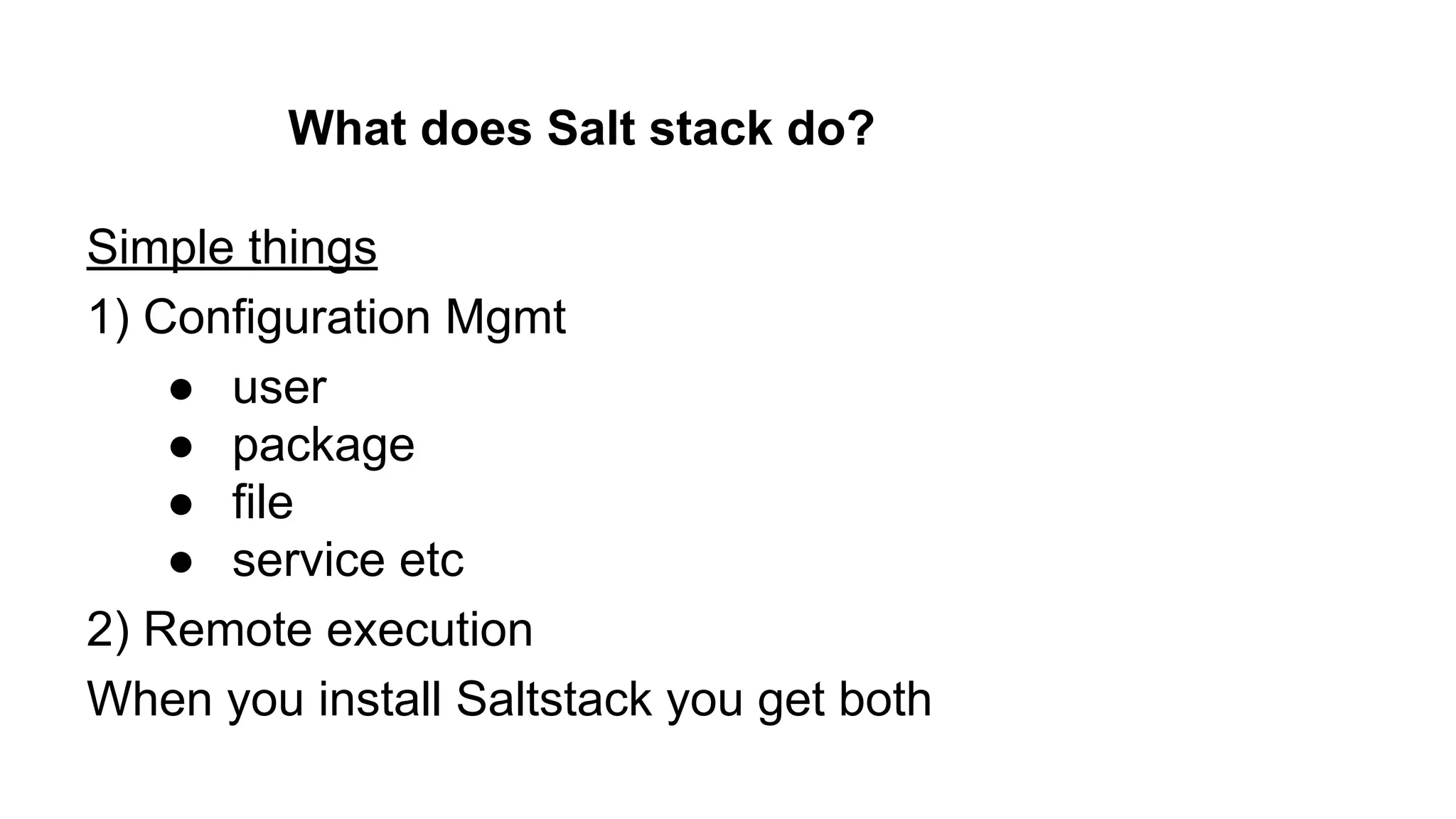 Salt Stack - Subhankar Sengupta | PPT