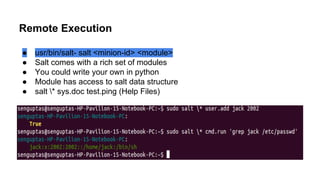Salt Stack - Subhankar Sengupta | PPT