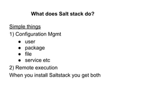 Salt Stack - Subhankar Sengupta | PPT