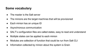 Salt Stack - Subhankar Sengupta | PPT