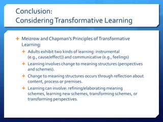 Adult Andragogy and E-learning | PPTX