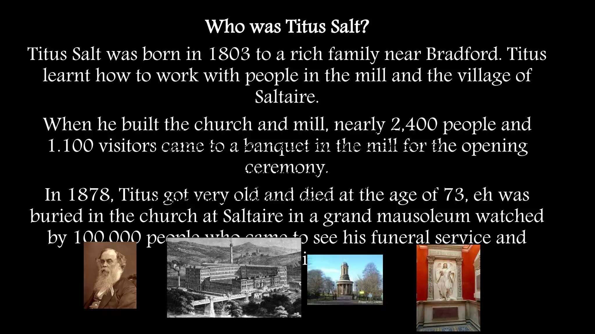 Saltaire museum & world heritage centre presentation | PPTX