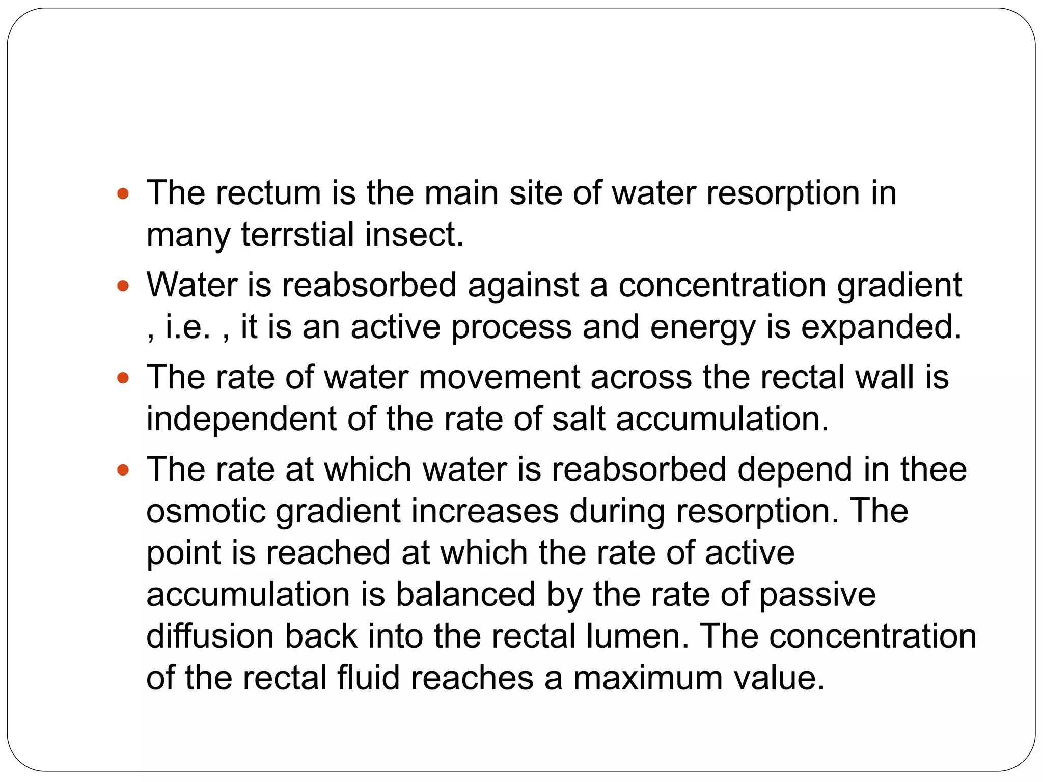 Salt and water regulation in insects | PPTX