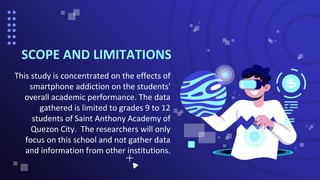 Effects of Smartphone Addiction on the Academic Performances of Grades ...